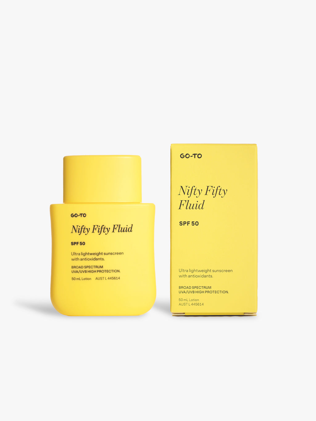 Nifty Fifty Fluid | Ultra Lightweight Sunscreen | Go-To Skincare