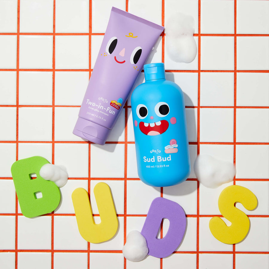 Bath Buds Set | Baby Nourishing And Cleansing Duo | Gro-To Skincare